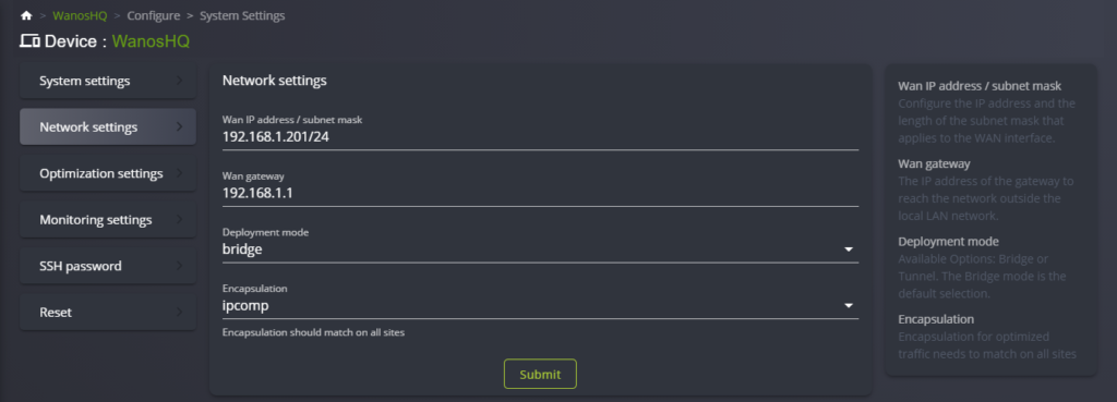 Router Mode - Wan Optimization Software