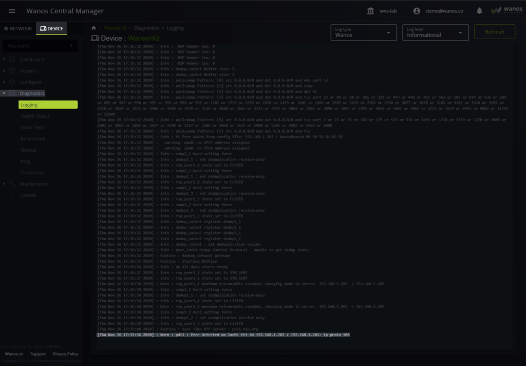 Peer Down - Wan Optimization Software